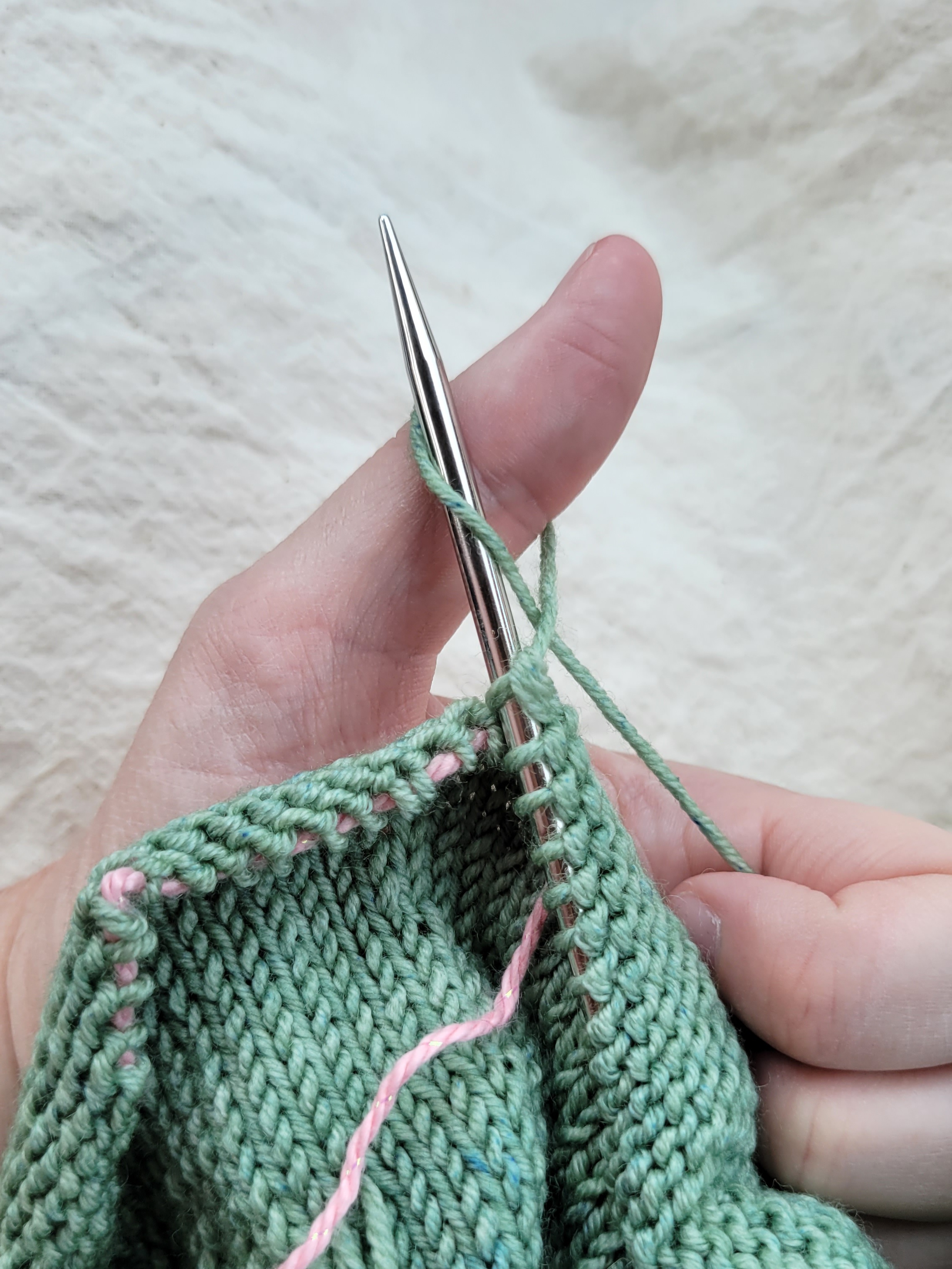 Knitting a Top Down Sweater: Dividing for Sleeves – Katie Clark Crochet